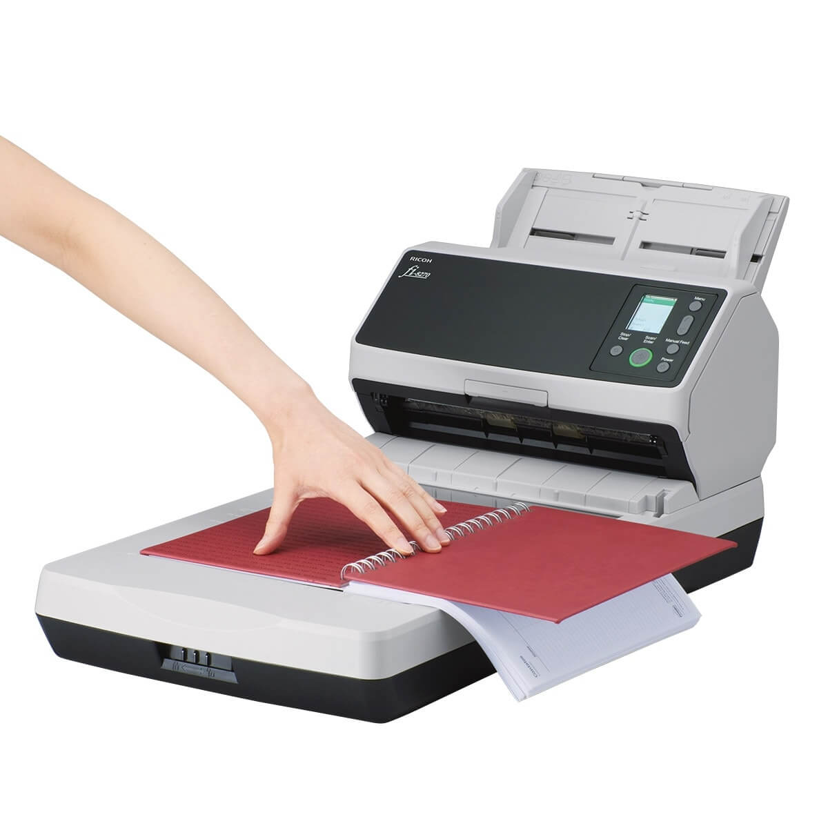 Ricoh (Fujitsu) fi-8270 document scanner for workgroups with flatbed unit