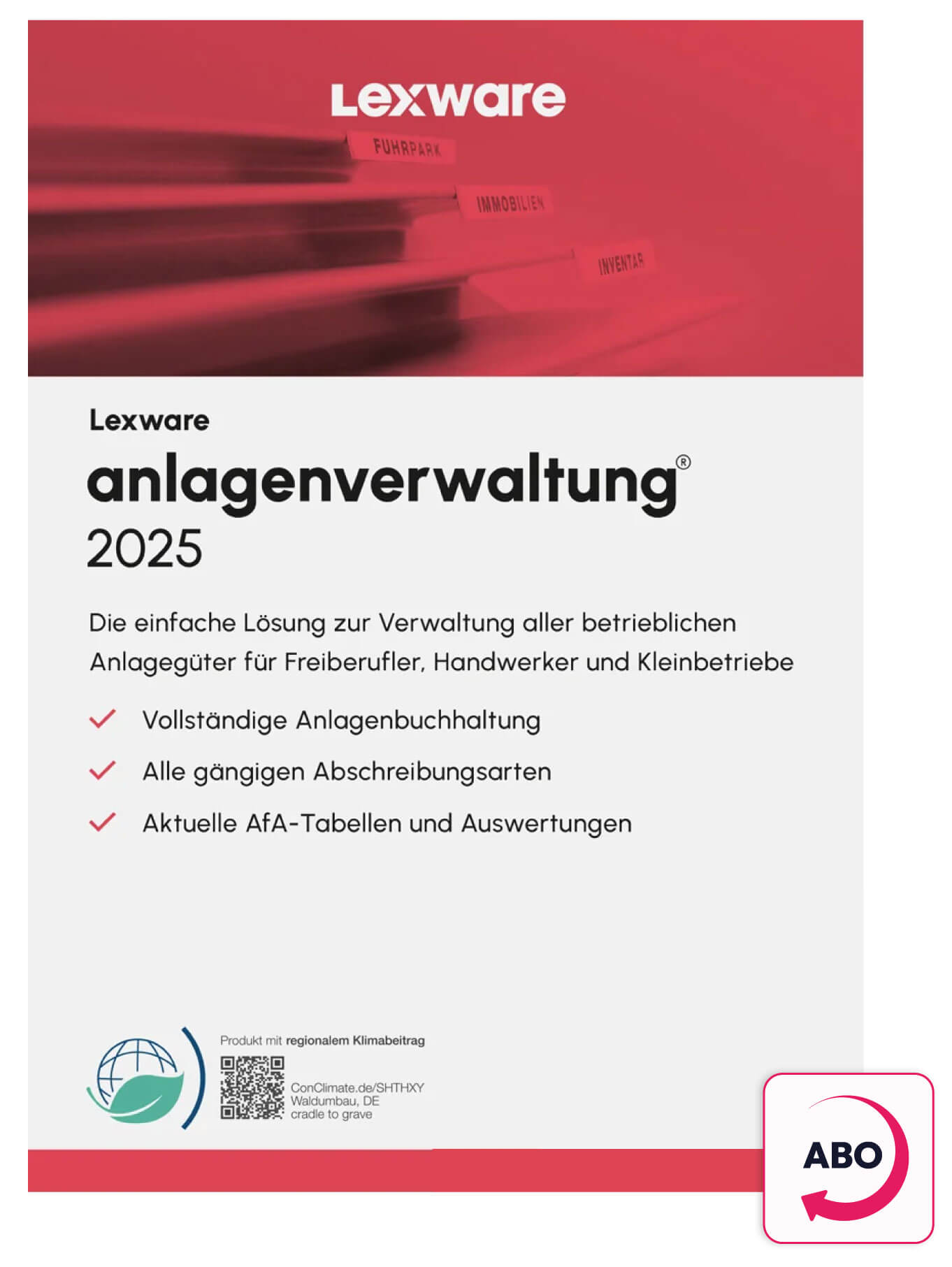 Lexware Anlagenverwaltung Pro 2026 ABO