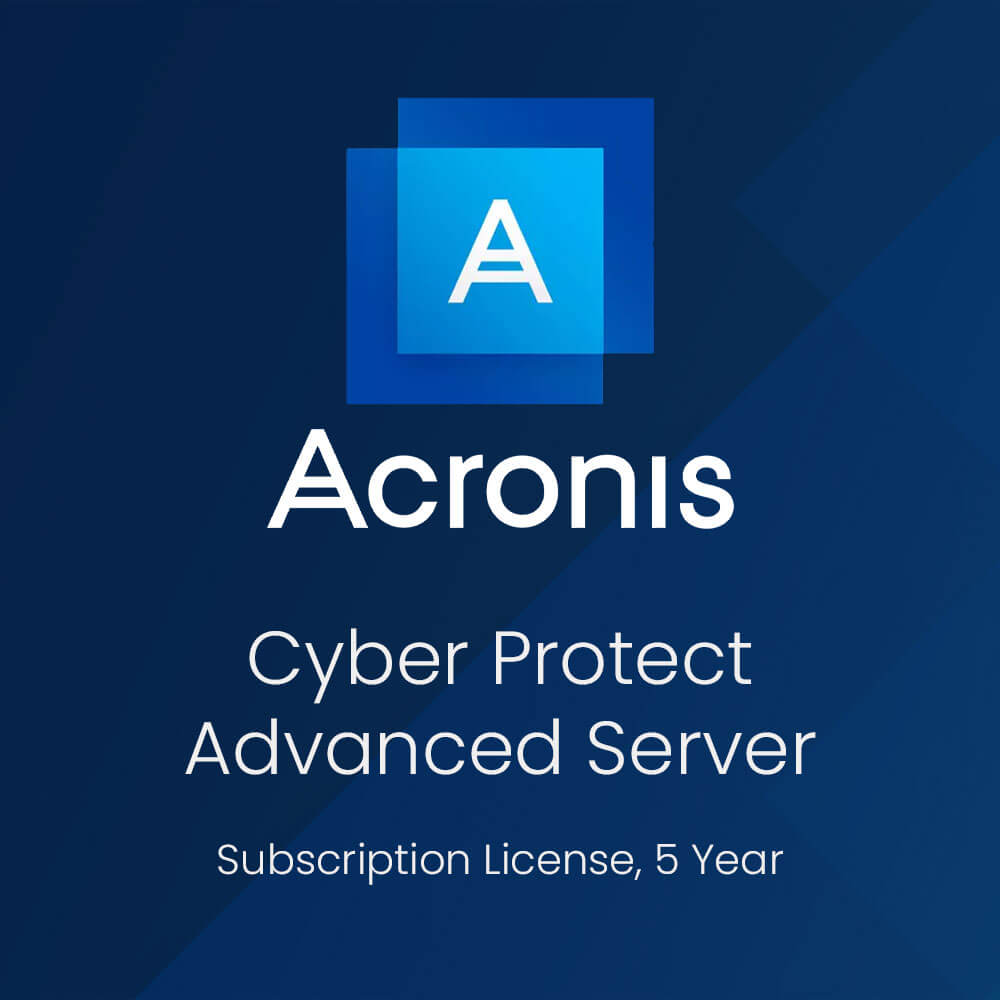 Acronis Cyber Protect Advanced Server Subscription License, 5 Year