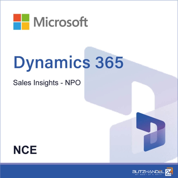 Microsoft Dynamics 365 Sales Insights - NPO (NCE)